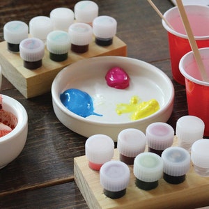 Our Besteller Unique, Handmade Wood Inkwell With 8 Dinky Dips / ONLY 1 ...