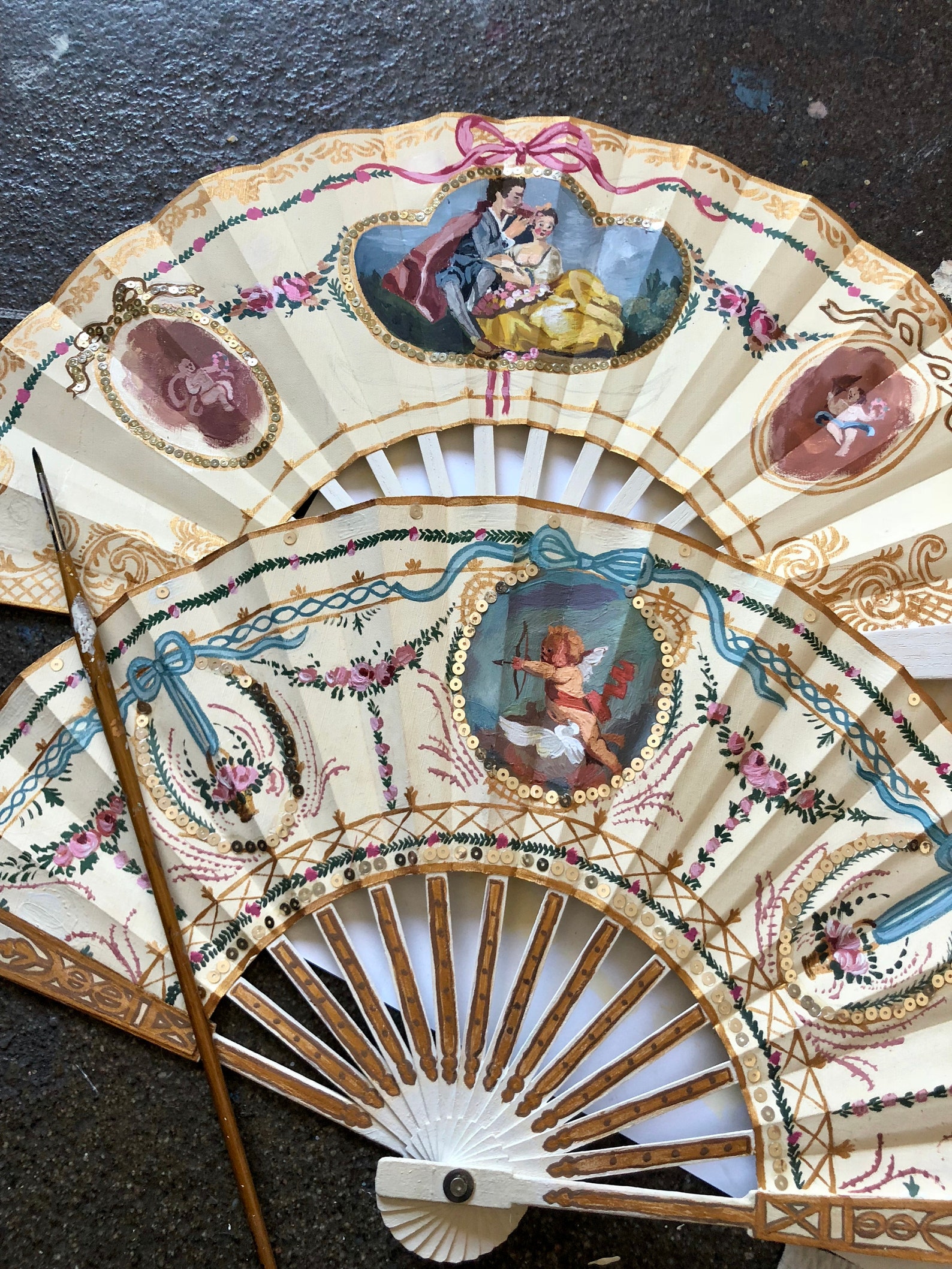 Hand Painted Fan, Folding Hand Fans, Decorative Fans, Hand Fan Flowers ...