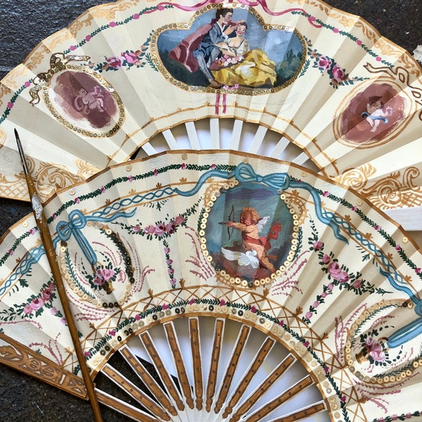 Hand Painted Fan - Etsy