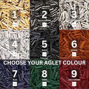 Personalised Waxed Flat Shoelaces Custom Text Length Aglets Colourful ...