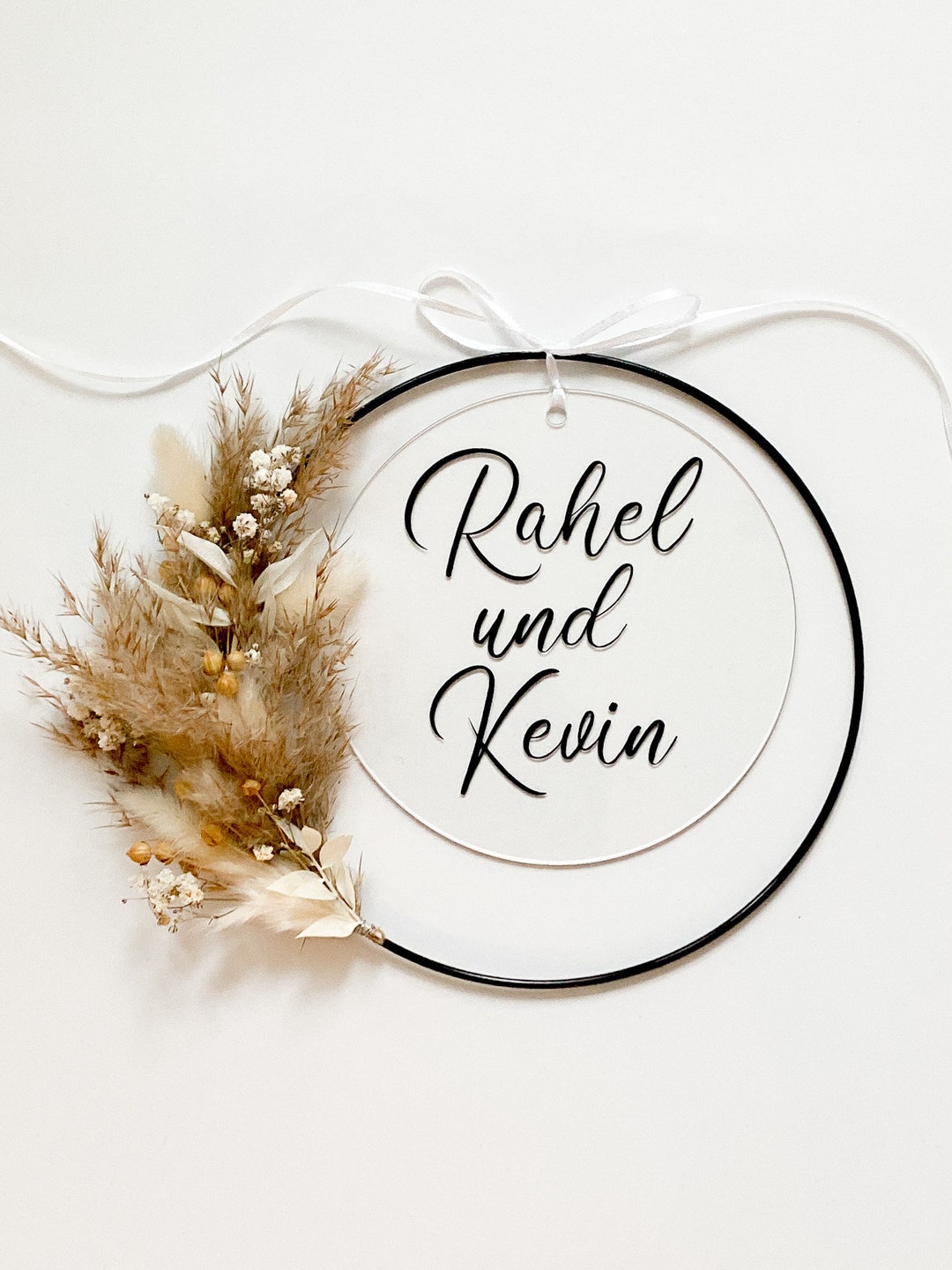 Acrylic Glass Sign With Custom Text | Sign With Logo or Name | Hanging ...
