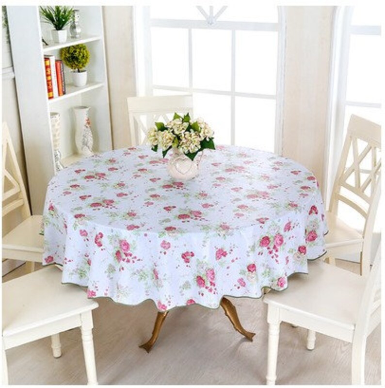 PEVA Printed Table Cloth Waterproof Oilproof Backside Ati-slip - Etsy