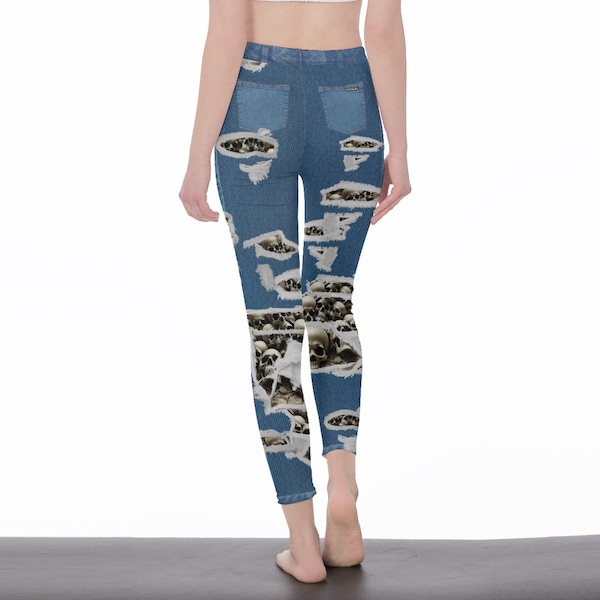 Ripped Yoga Pants - Etsy