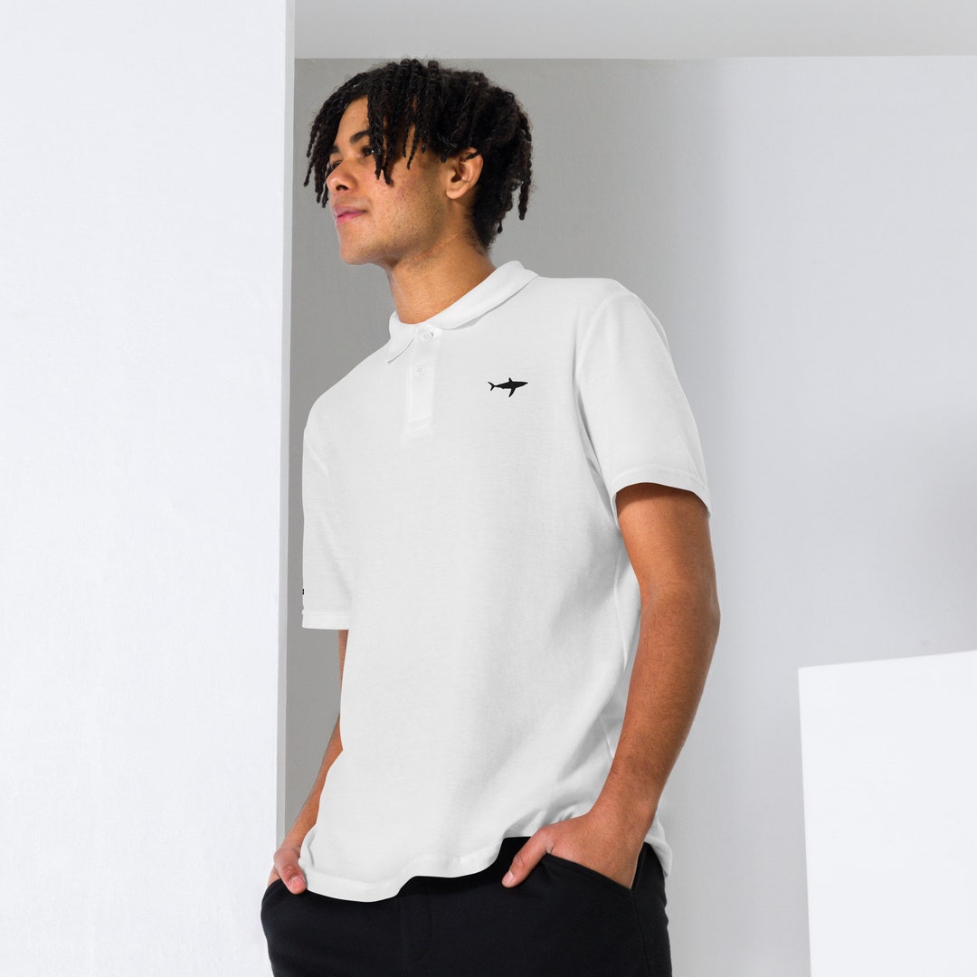 WAVEMAKO Mako Shark Logo Pique Polo Shirt - Etsy