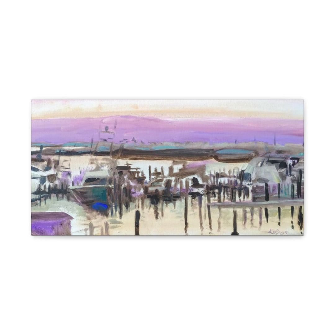 Destin Purple Harbor Colorful Florida Landscape - Etsy