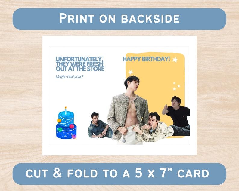 Printable Stray Kids Leader Bang Chan Greeting Card - Digital Download ...