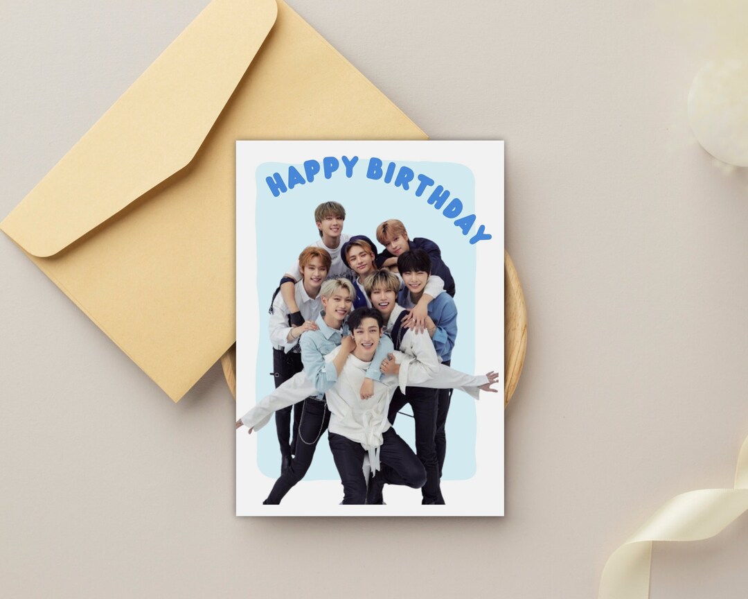 Printable Stray Kids Greetings Card - Digital Download - Double-sided ...