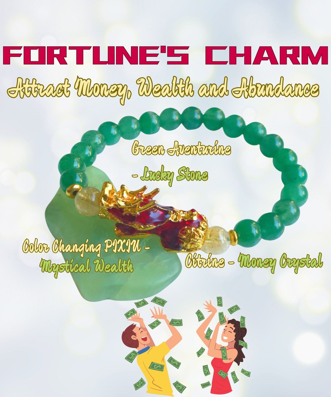 Pixiu Mystical Wealth Bracelet Lucky Amulet Piyao Good Fortune ...