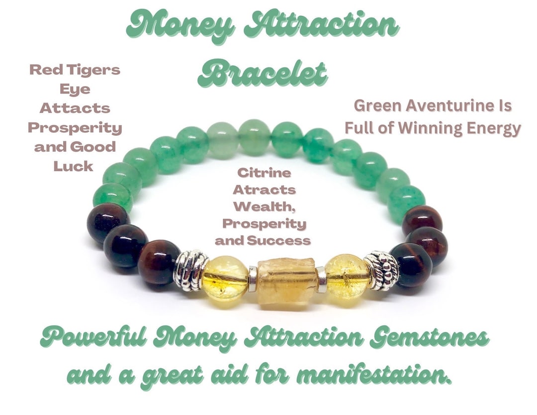 Money Manifesting Bracelet Chakra Jewelry Handmade Jewelry Healing ...