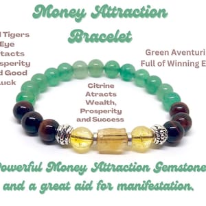 Money Manifesting Bracelet Chakra Jewelry Handmade Jewelry Healing ...