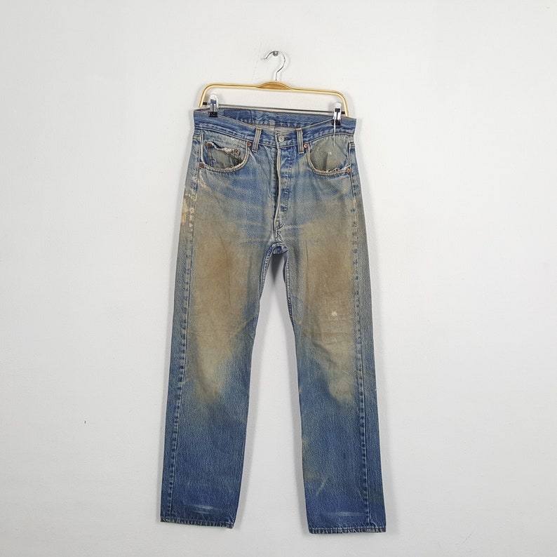 Vintage Levis American Kurt Cobain Style Distressed Jeans - Etsy
