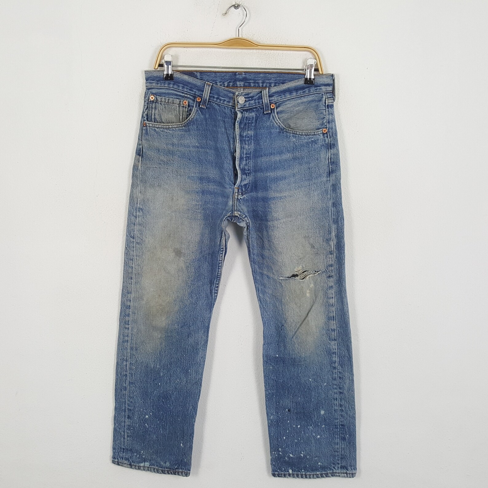Vintage LEVI'S 501 Distressed Kurt Cobain Style Jeans - Etsy