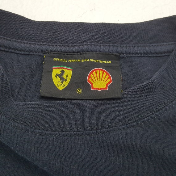Vintage FERRARI SHELL FORMULA 1 Racing Team T-Shirts - Gem