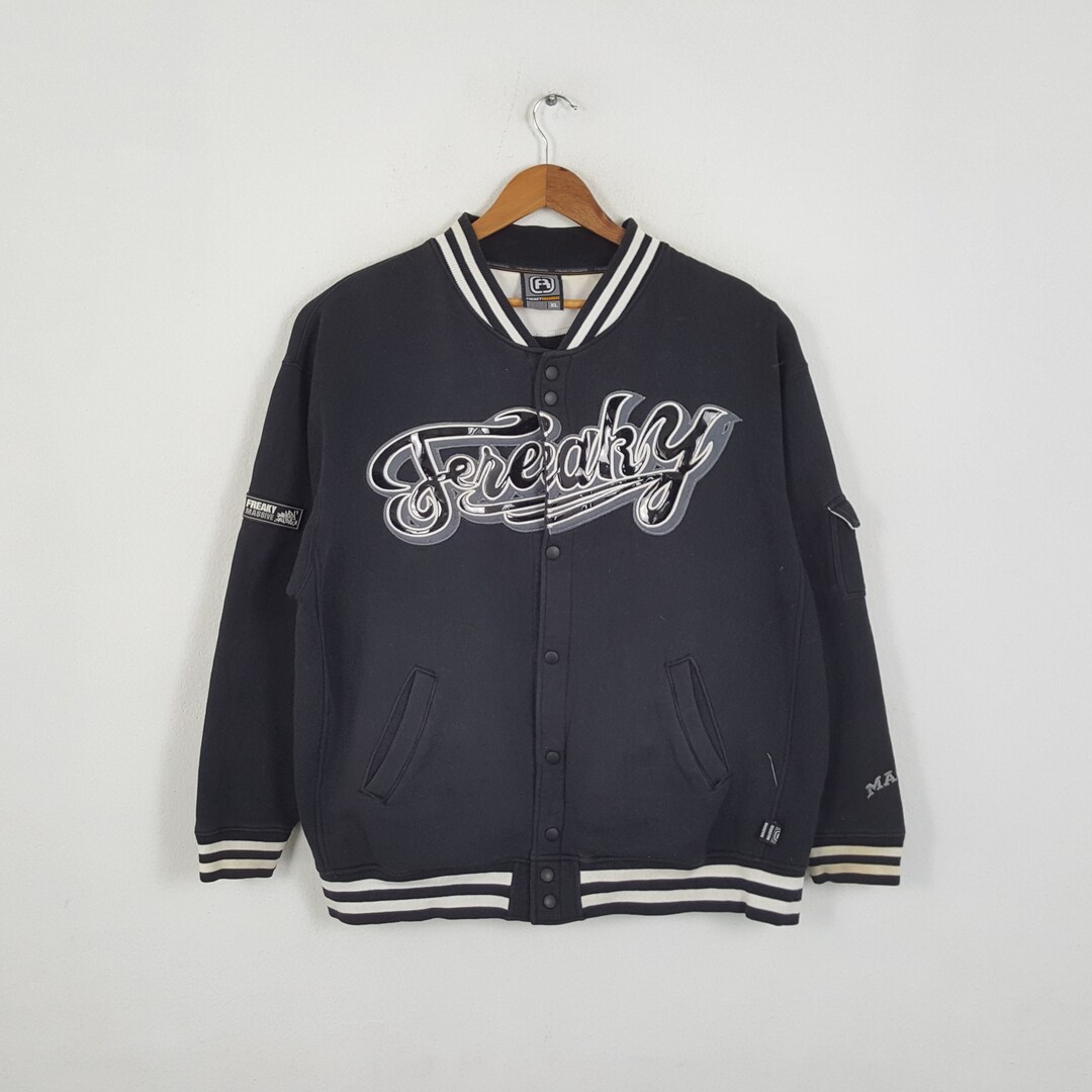 Vintage FREAKY MASSIVE Streetwear Versity Jacket - Etsy