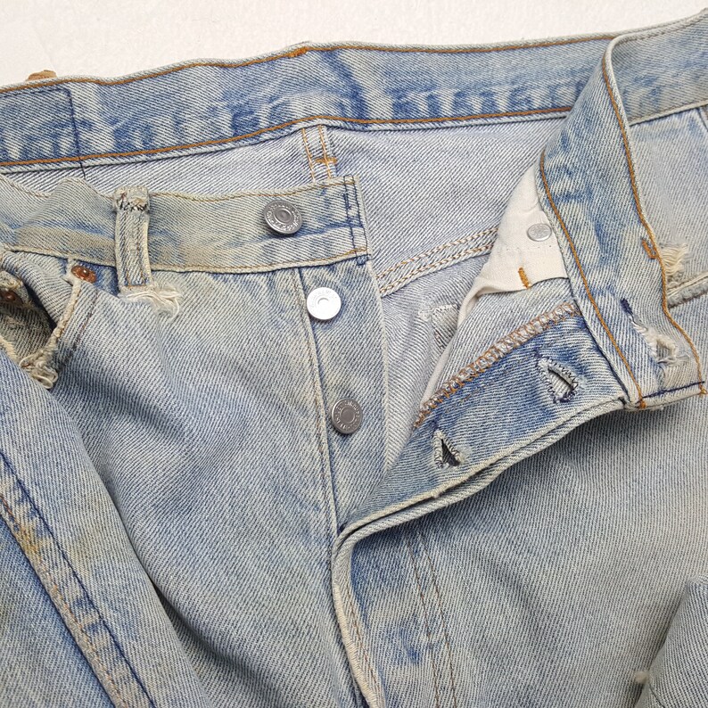 Vintage LEVI'S Kurt Cobain Distressed Design Jeans - Etsy