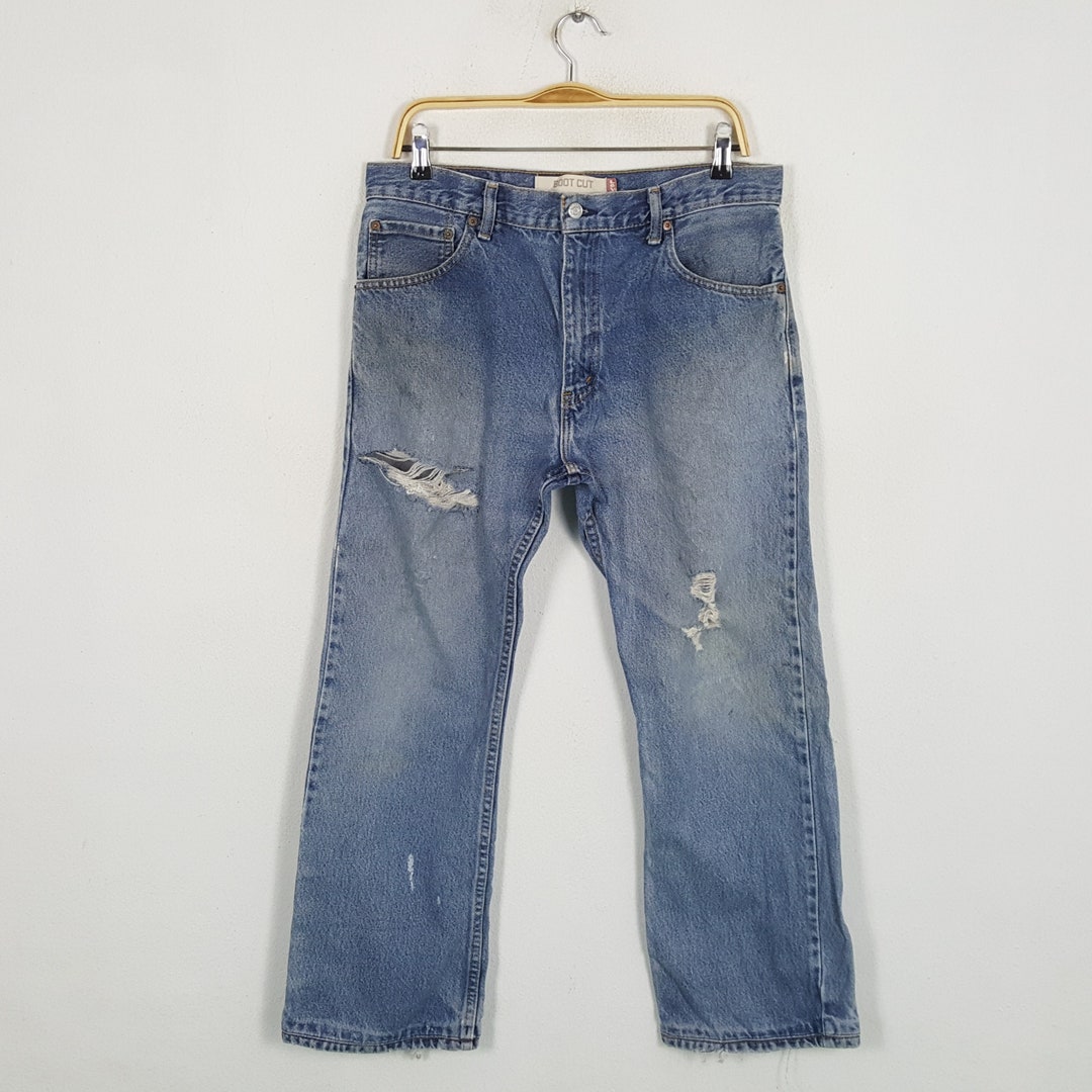 Vintage LEVI'S 501 Kurt Cobain Distressed Style Jeans - Etsy