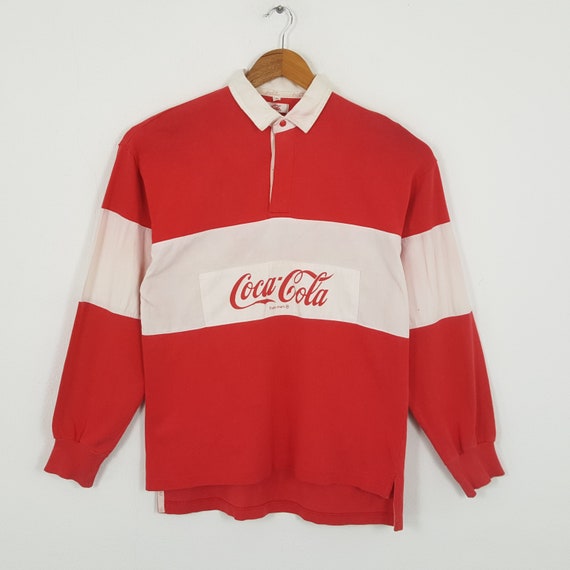 Vintage COCA COLA American Rapper Rugby Style Polos J… - Gem