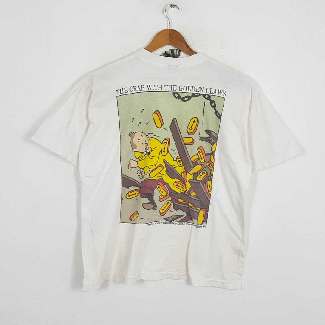 Vintage THE ADVENTURES of TINTIN American Animated T-shirts - Etsy