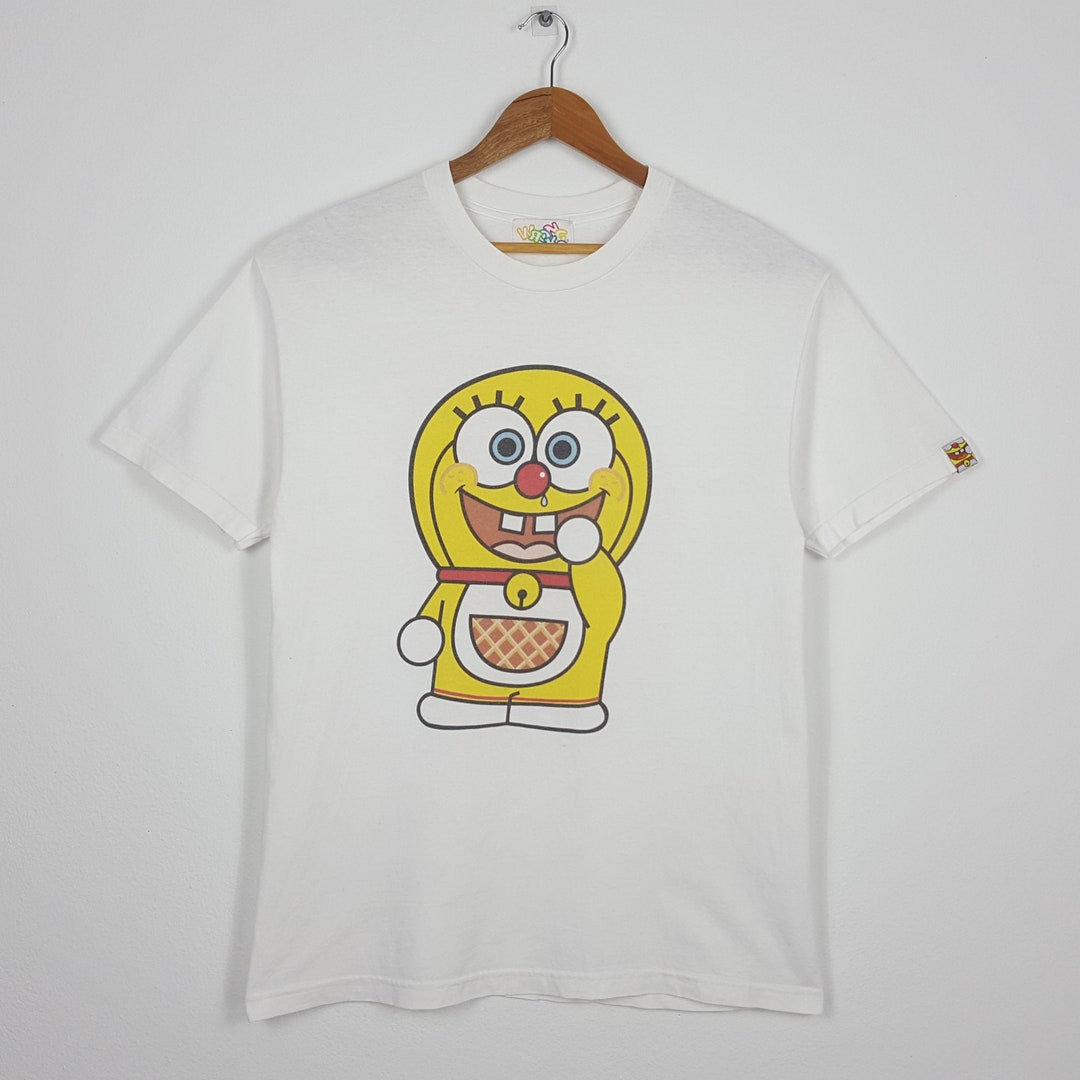 Vintage SpongeBob Squarepants X Doraemon Parodia Camiseta - Etsy España