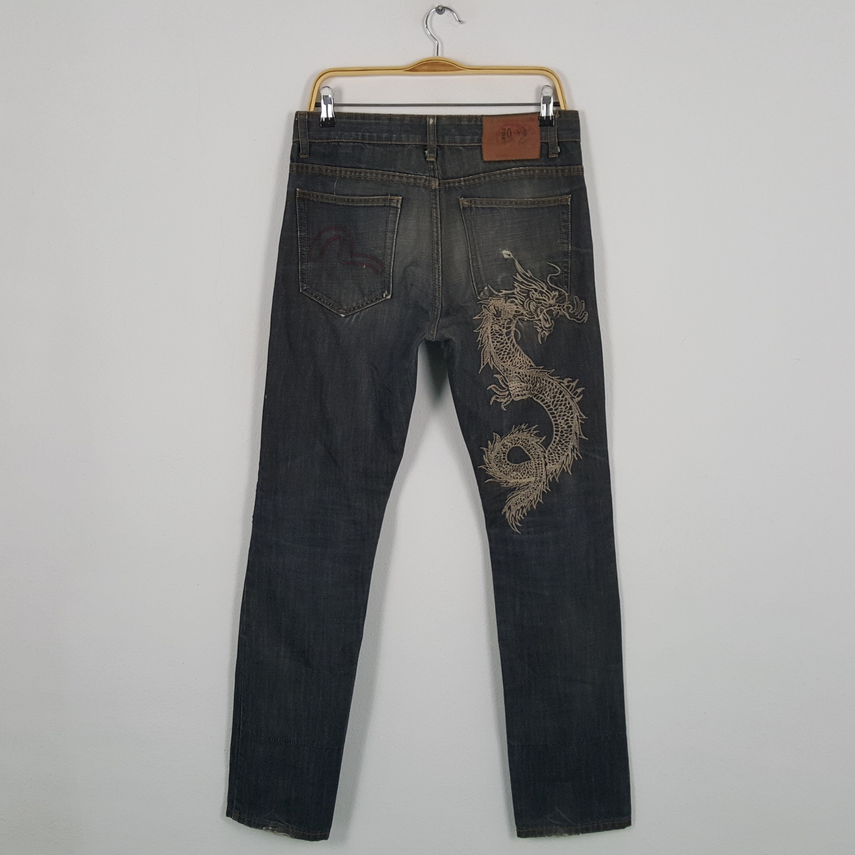 Vintage EVISU Japanese Brand Daicock Custom Dragon Style Jeans - Etsy