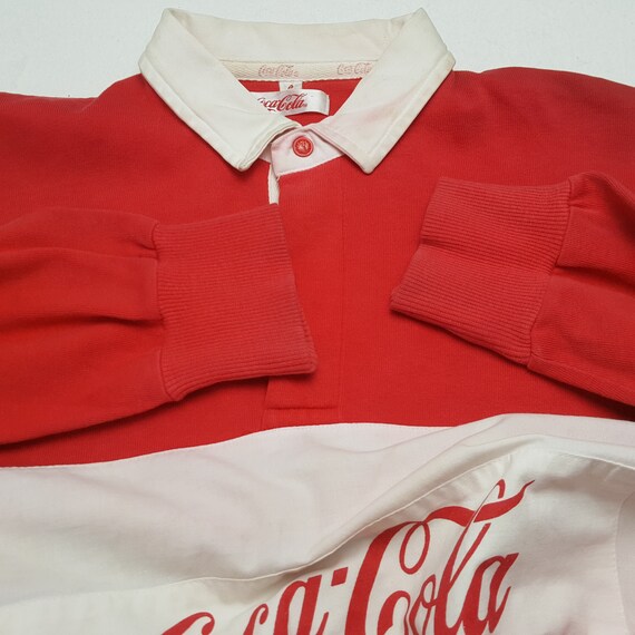 Vintage COCA COLA American Rapper Rugby Style Polos J… - Gem