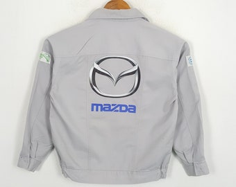 Rare Vintage 80's Japanese Brand MAZDA Racing Team Bomber Jacket Large ...