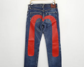 Vintage Evisu Japan Custom Art Daicock Denim Jeans - Etsy
