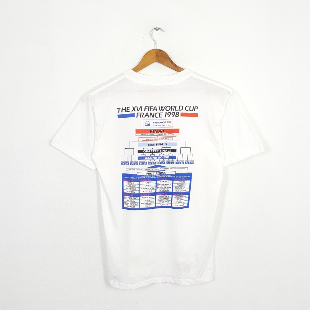 Vintage 90s THE XVI FIFA World Cup 1998 T-shirt - Etsy