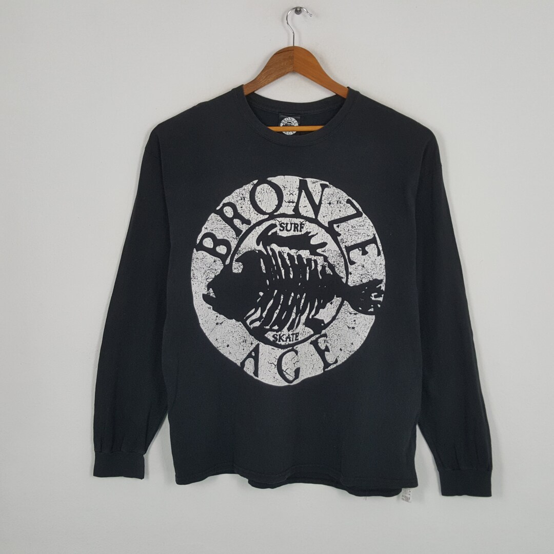 Vintage BRONZE AGE Surf Style Big Logo Long Sleeve T-shirts - Etsy