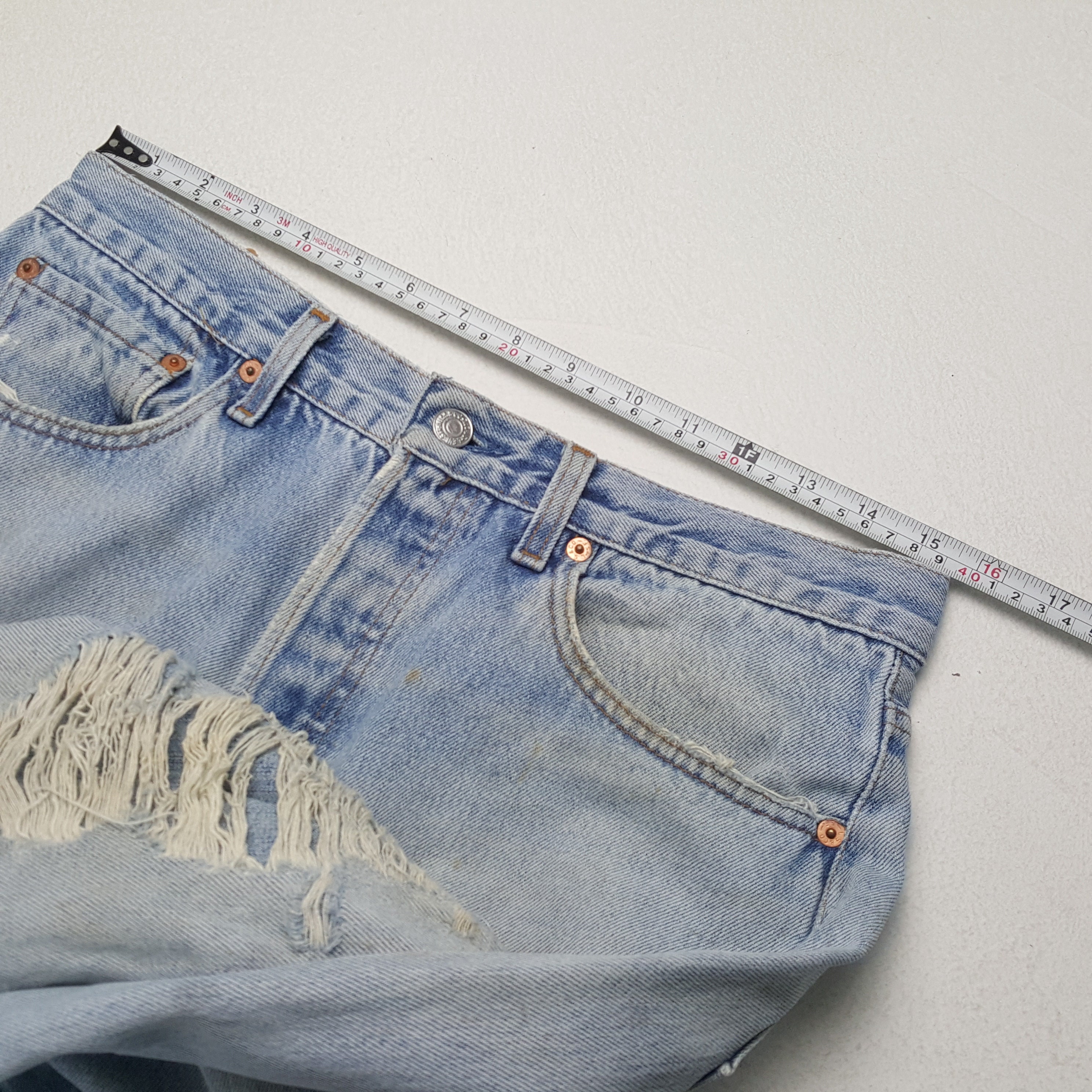 Vintage LEVI'S 501 Kurt Cobain Style Distressed Jeans - Etsy