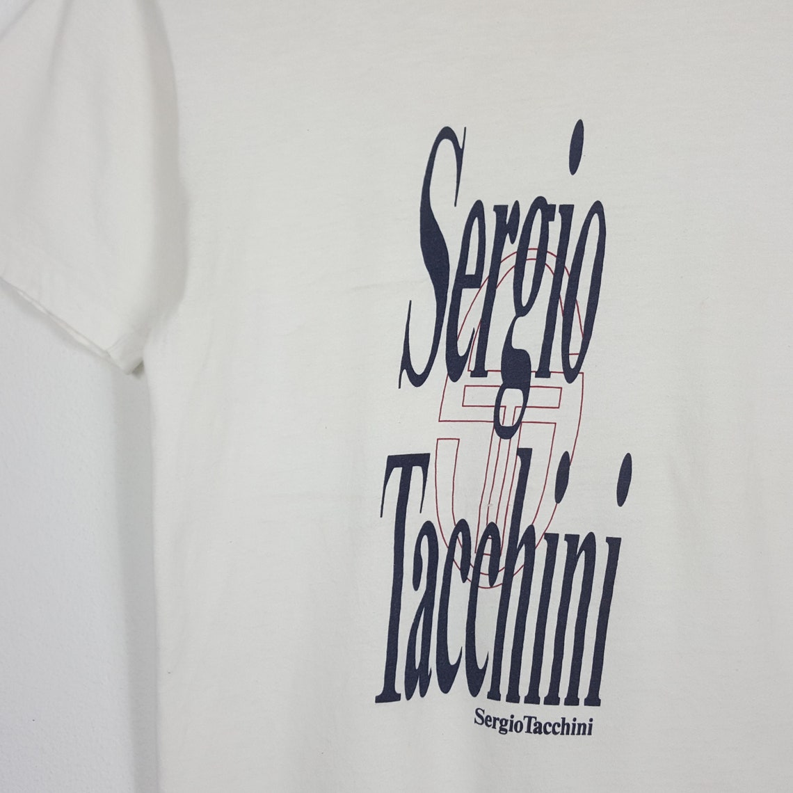 Vintage SERGIO TACCHINI Big Logo Design T-Shirt - Etsy France