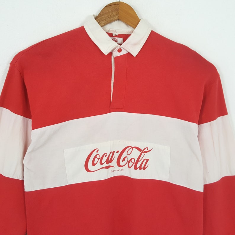 Vintage COCA COLA American Rapper Rugby Style Polos Jerseys - Etsy