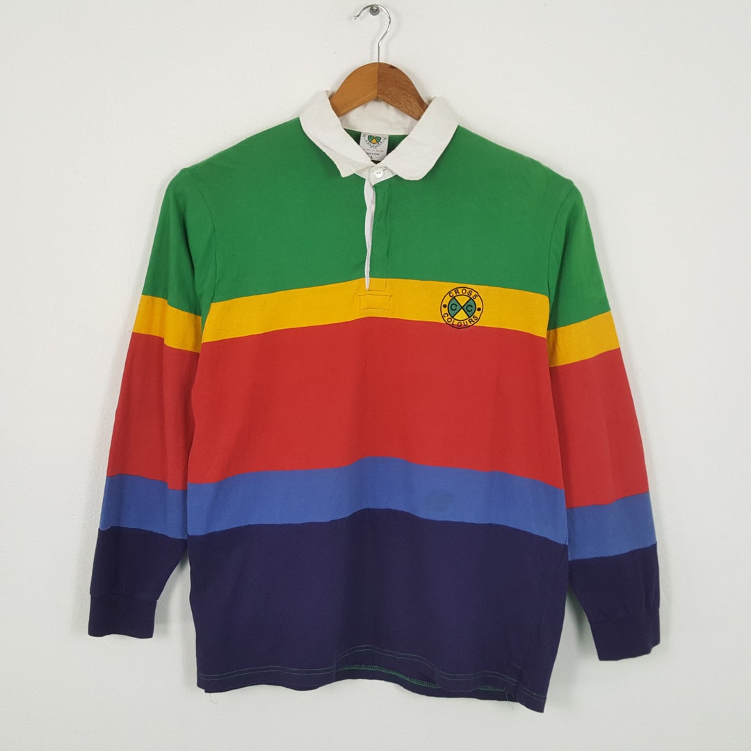 Vintage CROSS COLOUR Hip-hop Style Rugby Polos - Etsy