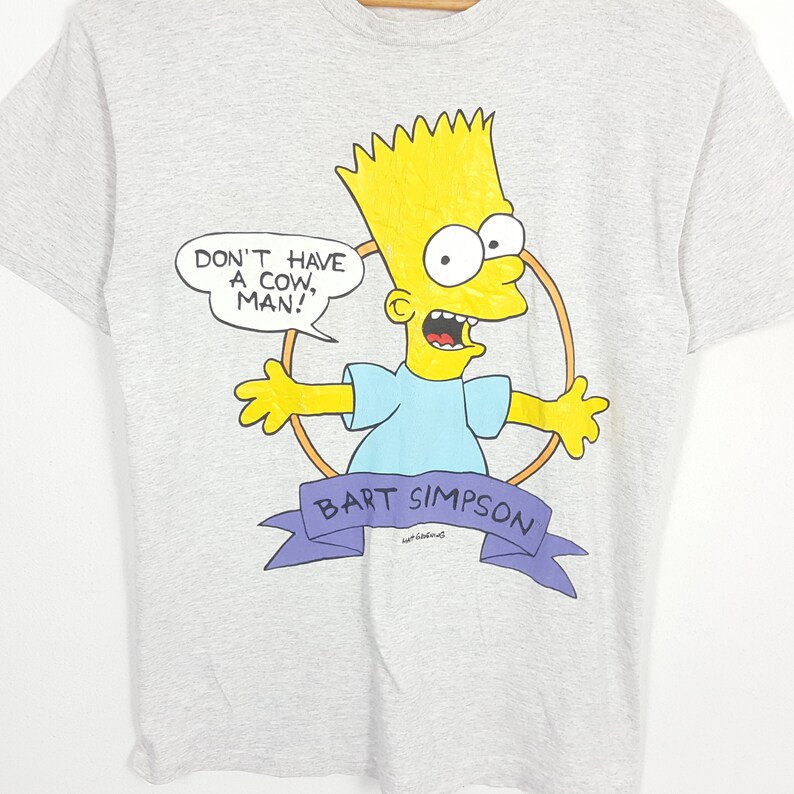 Vintage 90's BART SIMPSON American Cartoon Character T-shirt - Etsy