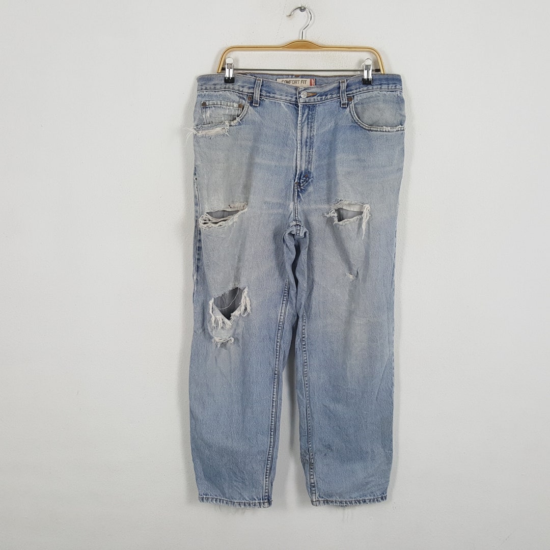 Vintage LEVI'S 501 Kurt Cobain Distressed Style Jeans - Etsy