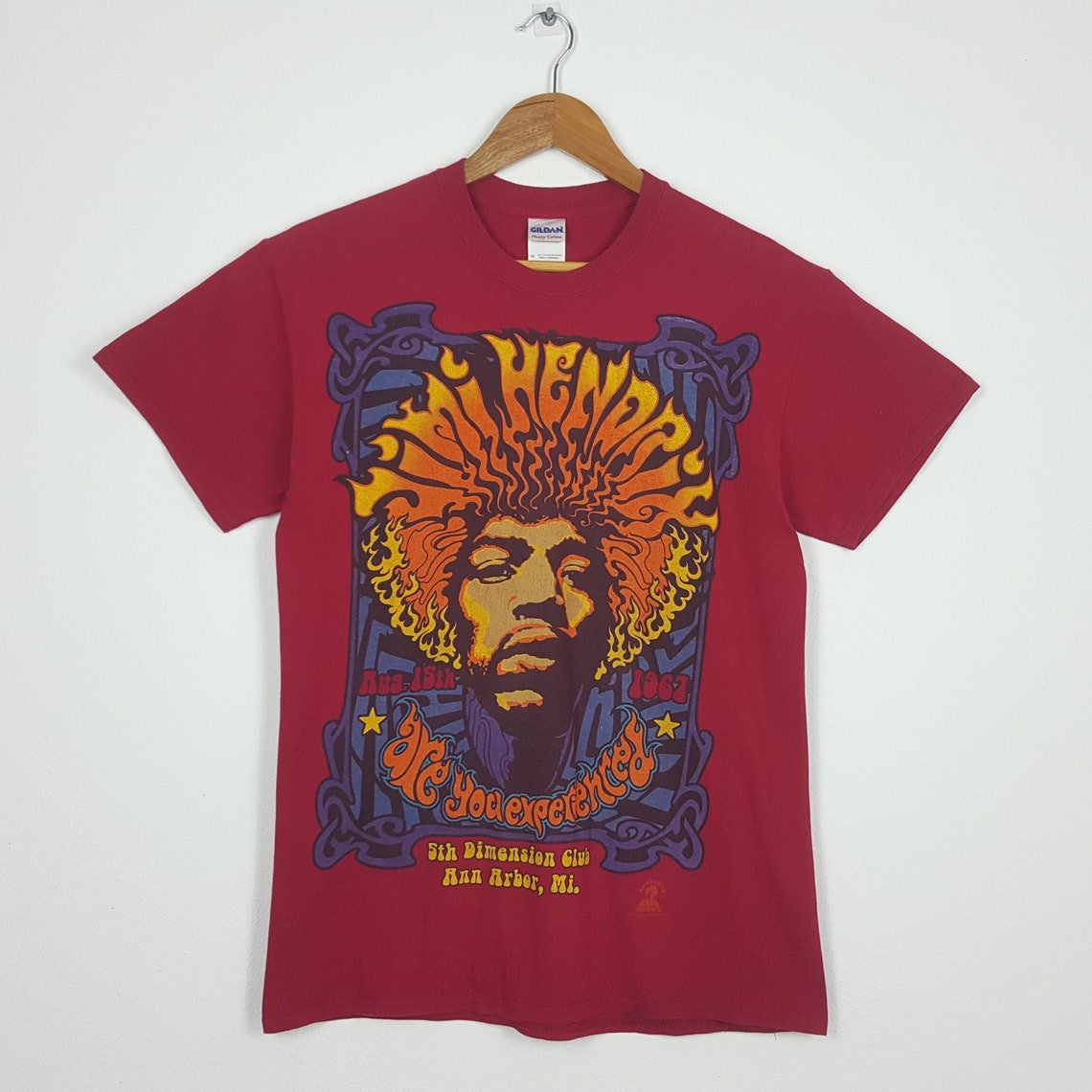 Vintage Jimi Hendrix Guitarist Legendary T-shirt - Etsy