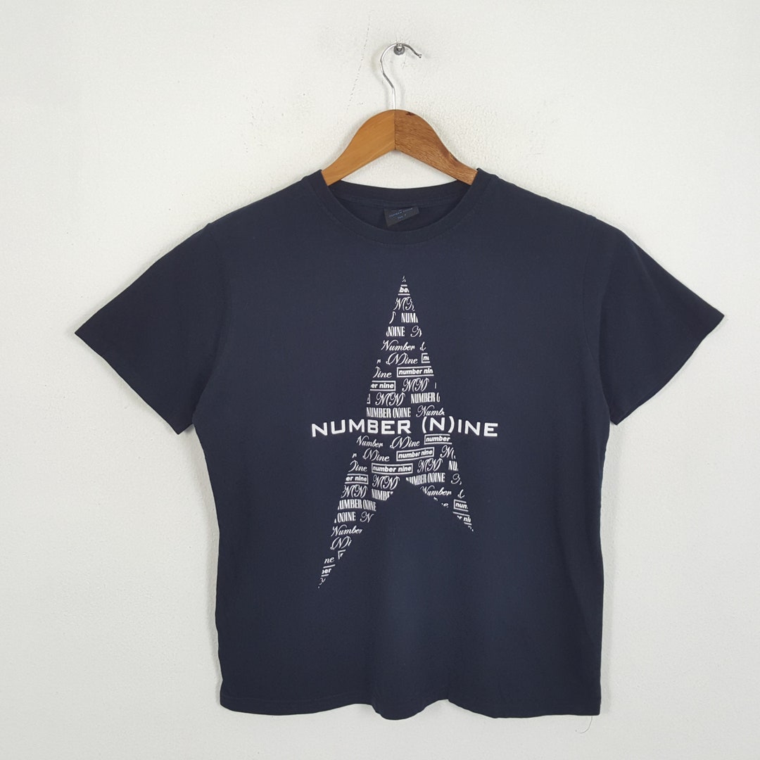 Vintage NUMBER NINE Japanese Brand Star Design T-shirts - Etsy