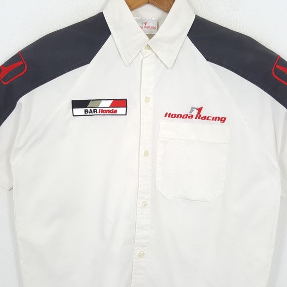 Vintage HONDA RACING Japanese Racing Team Shirts - Gem