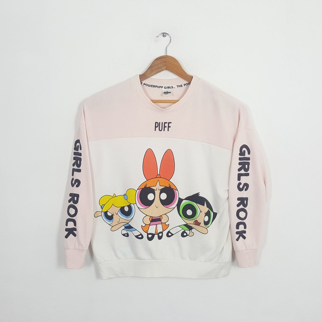 Vintage POWER PUFF GIRL Rare Cartoon Network Sweatshirt - Etsy