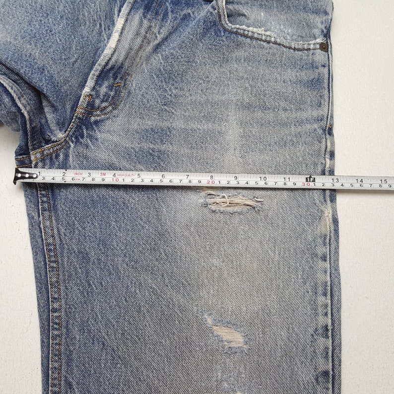 Vintage LEVI'S 501 Kurt Cobain Distressed Style Jeans - Etsy