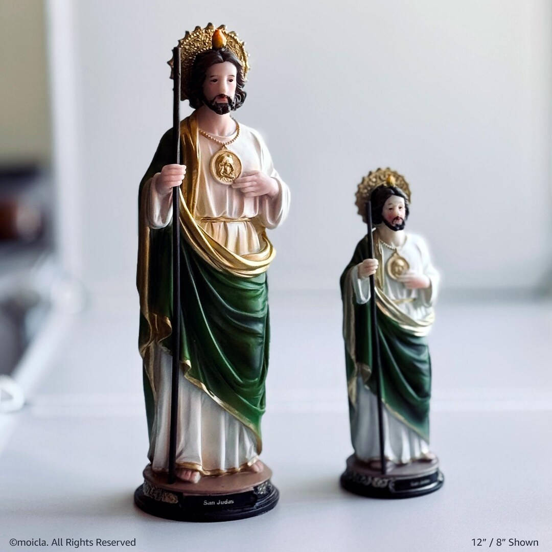 Saint Jude Thaddeus Resin Statue - Catholic Figurine 8" - 12" Sizes ...