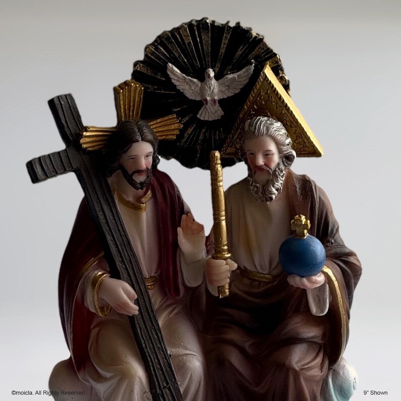 The Holy Trinity Resin Statue – Catholic Figurine, Sizes 9″ – 12 ...