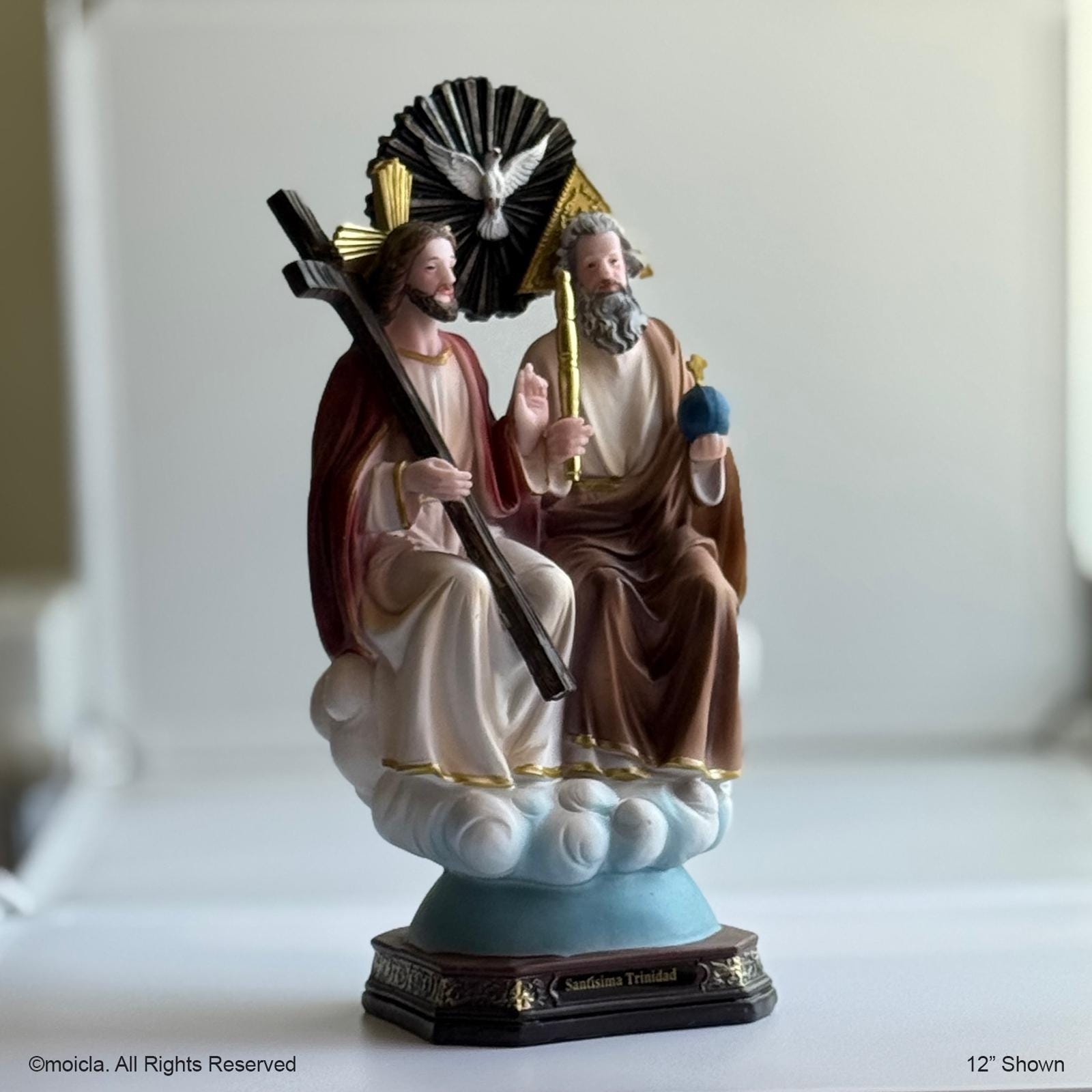 The Holy Trinity Resin Statue – Catholic Figurine, Sizes 9″ – 12 ...