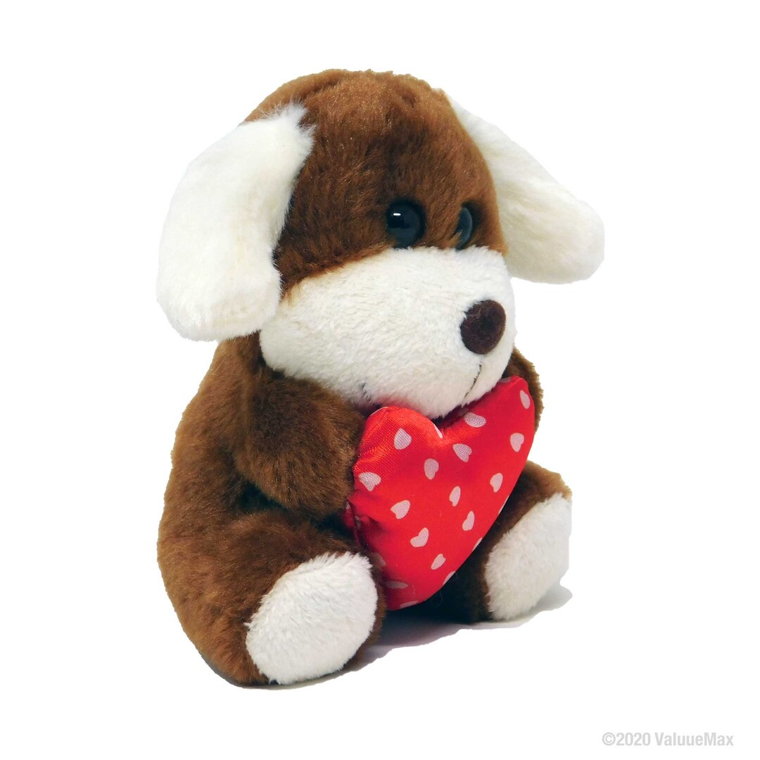 Adorable 5-inch Dog Holding Heart – Perfect Stuffed Animal Gift for ...
