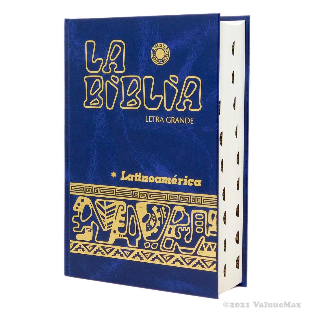 Bible Latinoamerica Catholic Bible, Spanish 9 Tall Index Tabs, Blue ...
