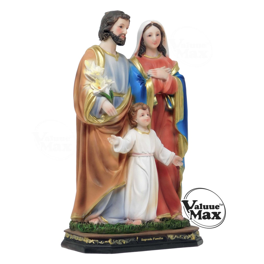 The Holy Family Statue, Finely Detailed Resin, 12 Inch Tall Figurine - Etsy