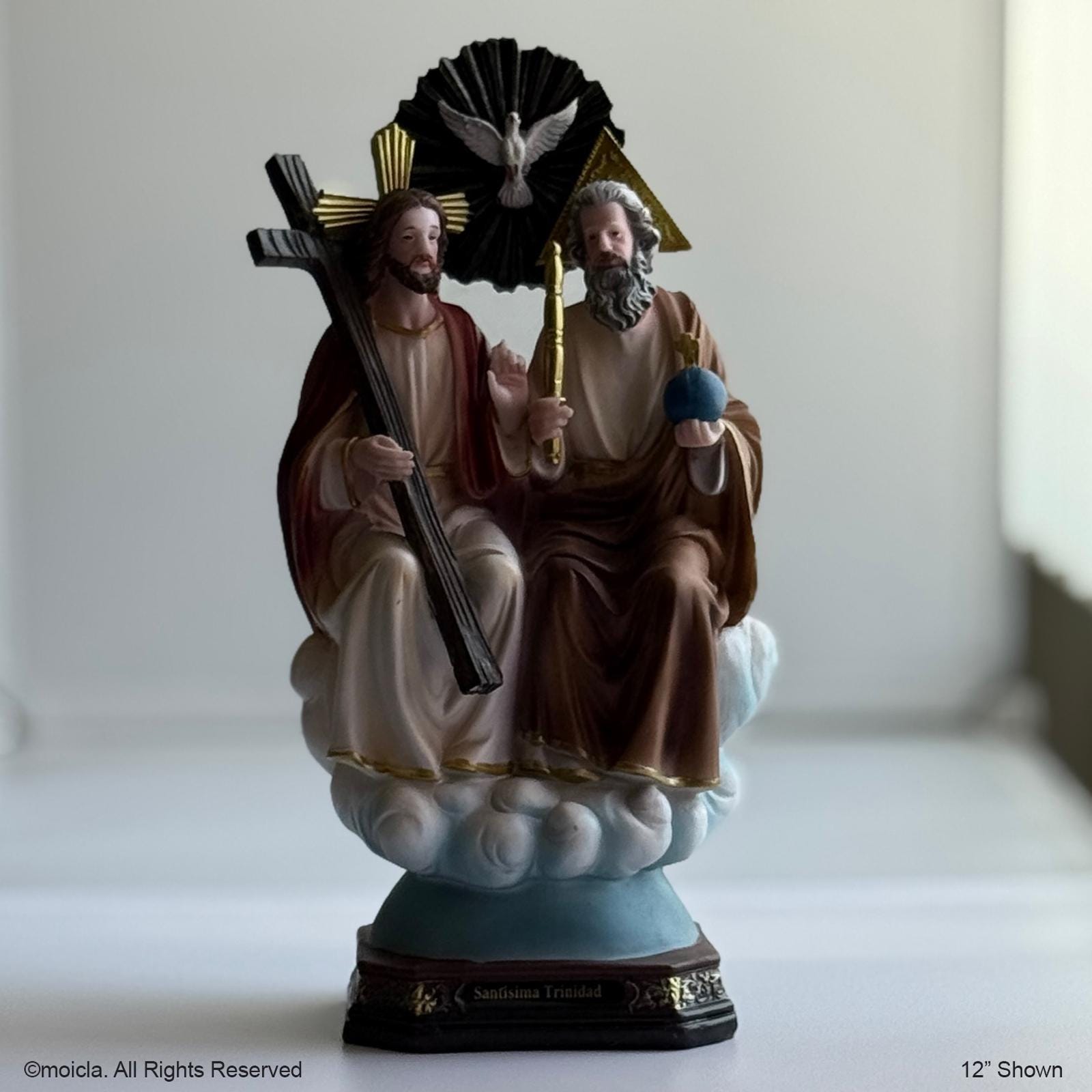 The Holy Trinity Resin Statue – Catholic Figurine, Sizes 9″ – 12 ...