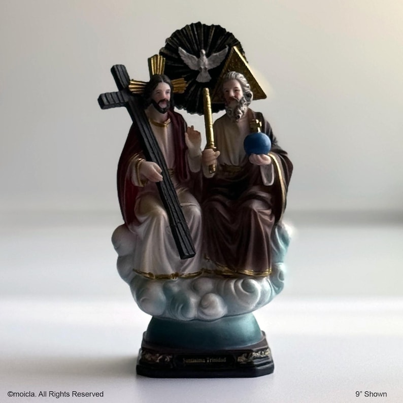 The Holy Trinity Resin Statue – Catholic Figurine, Sizes 9″ – 12 ...