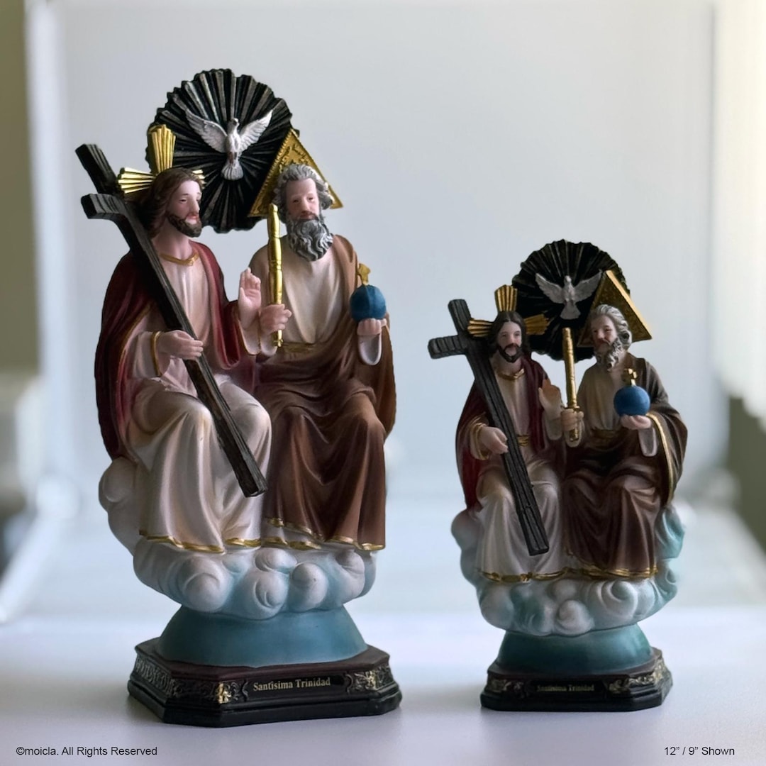 The Holy Trinity Resin Statue – Catholic Figurine, Sizes 9″ – 12 ...