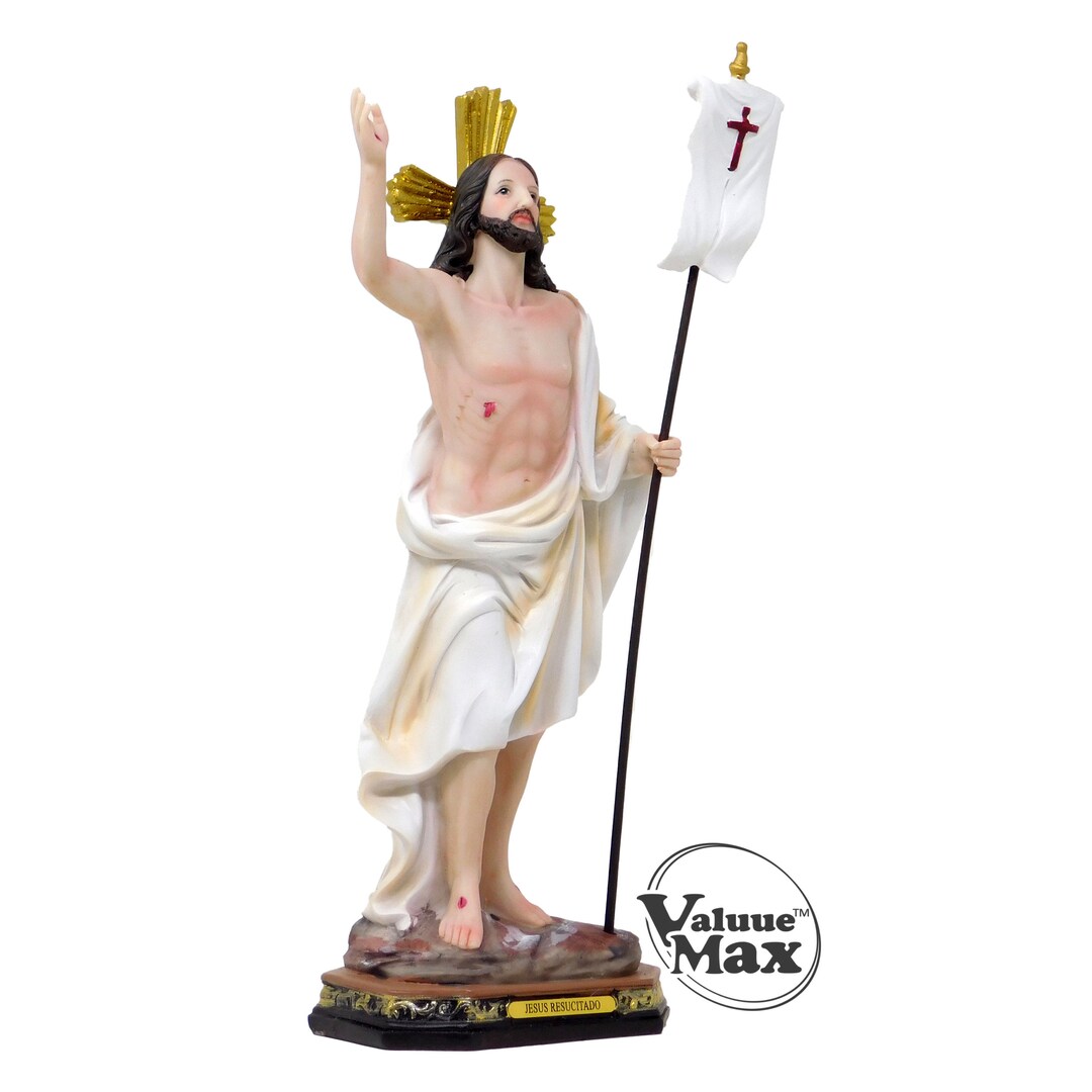 Moicla™ Risen Jesus Statue, Finely Detailed Resin, 12 Inch Tall ...